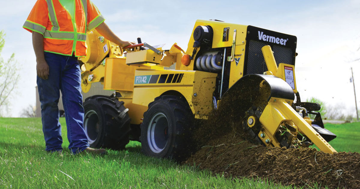 PTX42 Walk-beside Plow & Trencher for Underground Utilities