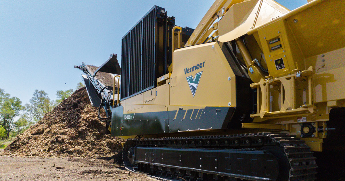 Vermeer HG4000TX Horizontal Grinder Now Available With Tracks