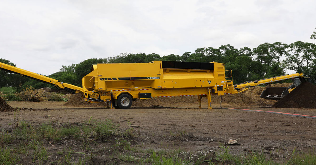 TR5300EM Trommel Screen by Vermeer - Soil Separation Equipment