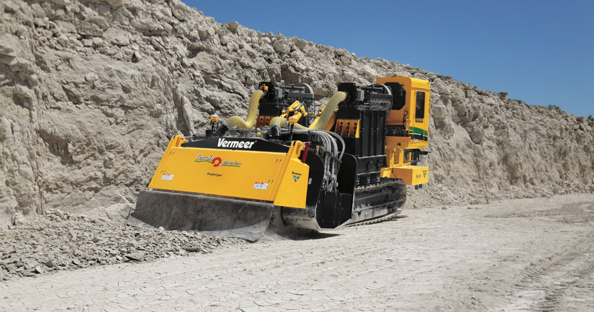 Vermeer T1255III Surface Miner with Direct Drive Attachment