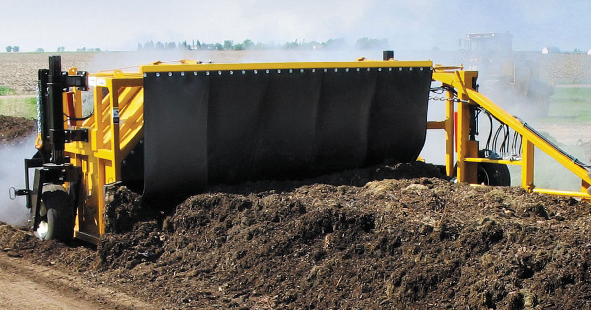 Vermeer CT612 Compost Turner for Organic Fertilizer Production